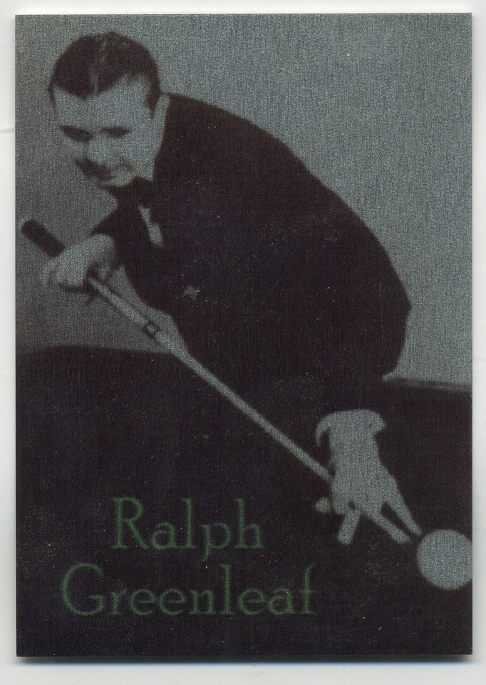 Ralph Greenleaf METAL trading card - Pool Billiards Legend | eBay