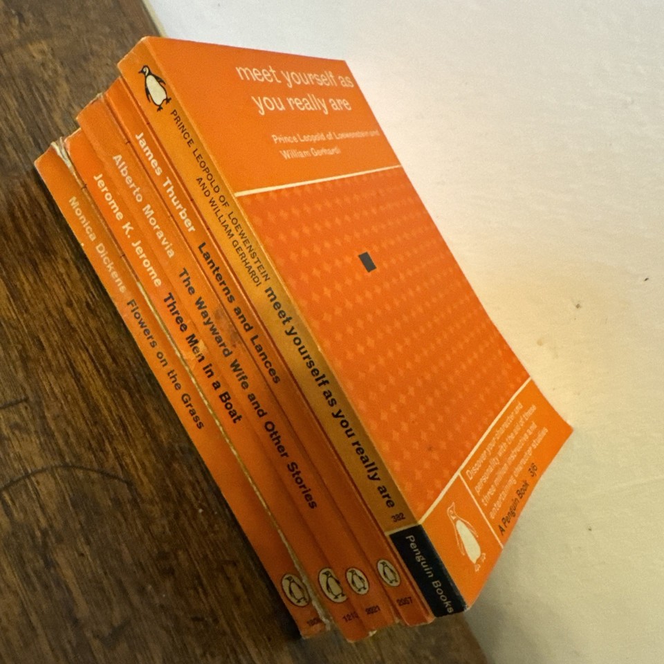 Penguin Books Bundle X 5 Classics orange Paperback Shelf vintage | eBay