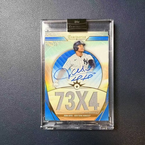 🗽2024 TOPPS LUMINARIES BASEBALL HMT KINGS AUTO RELIC JERSEY 7/10 JUAN ...