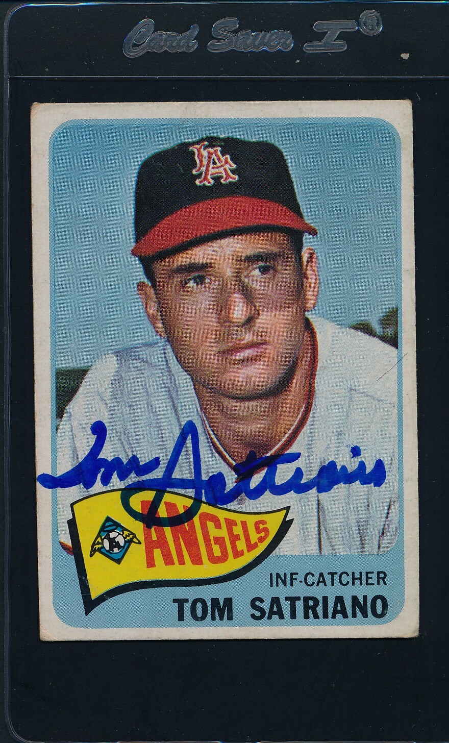 1965 Topps #124 Tom Satriano Angels Signed Auto *39354 | eBay