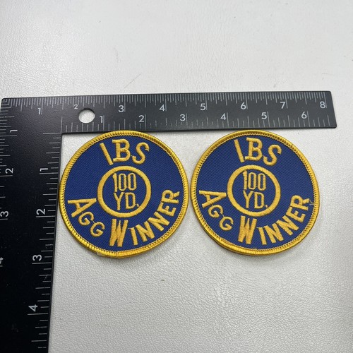 2 Patches IBS 100 YARD AGG WINNER Patch T076 | eBay