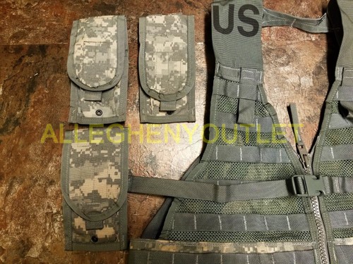 10 PC S ARMY ACU FLC VEST RIFLEMAN SET FIGHTING LOAD CARRIER LBV W ...