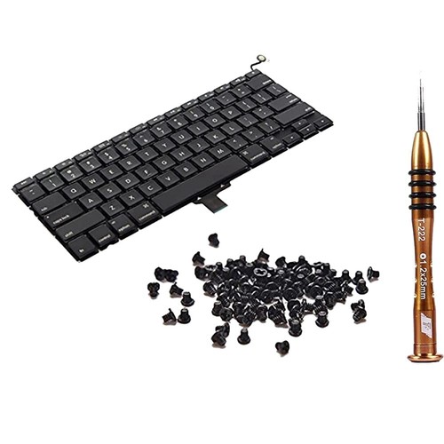 Keyboard US English + Screws Screwdriver Kit Replacement for MacBook ...