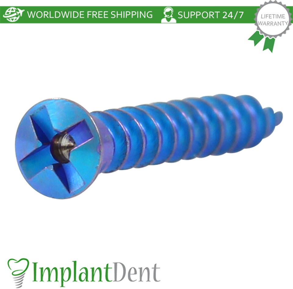 5x Self Tapping GBR Screw 1.4mm For Membrane Fixation Titanium Dental ...