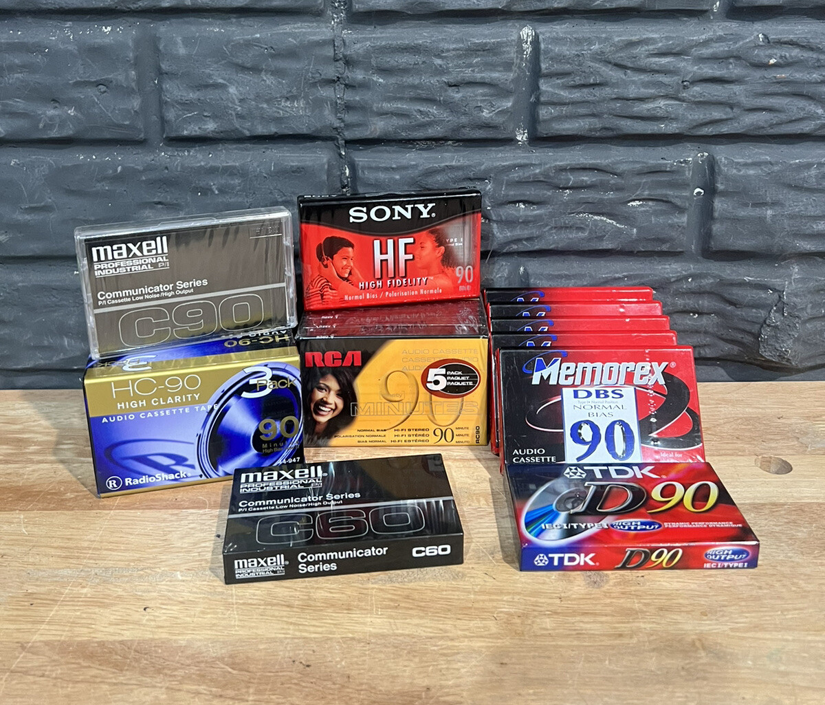 Lot Of 17 Blank Recordable Cassette Tapes - Sony Maxell RCA Memorex ...