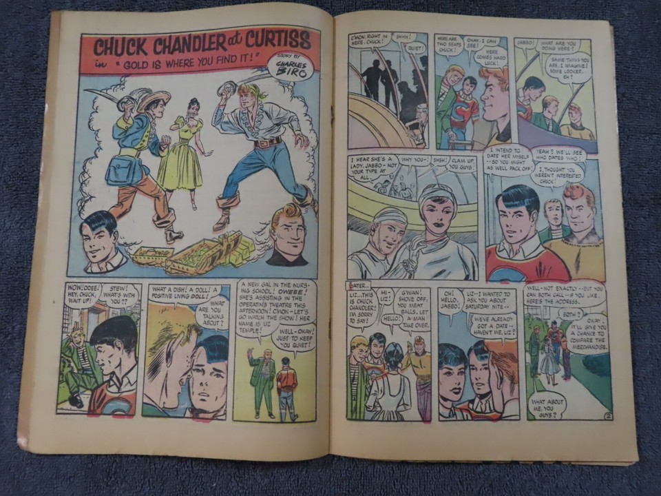 1955 LEV GLEASON Publications BOY COMICS #116 Scarce Golden Age JOE ...