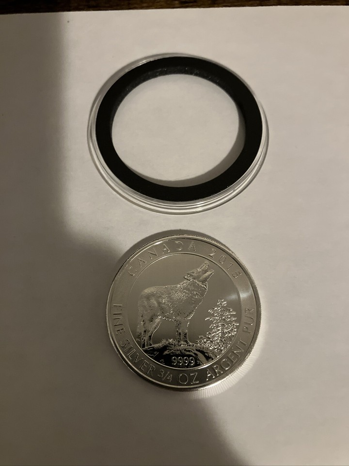 2015 Canada 3/4 oz Silver Grey Wolf Coin in Air-Tite Capsule | eBay