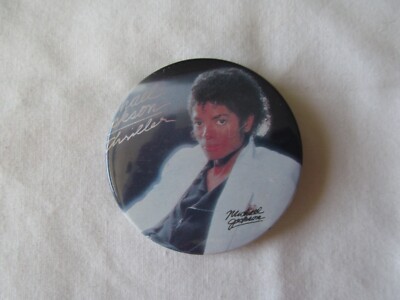 MICHAEL JACKSON THRILLER BUTTON PIN | eBay