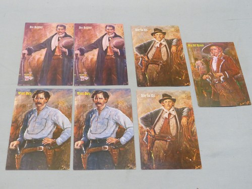 Vintage Gunfighters of the Old West Postcards, Unused, Qty 7 | eBay