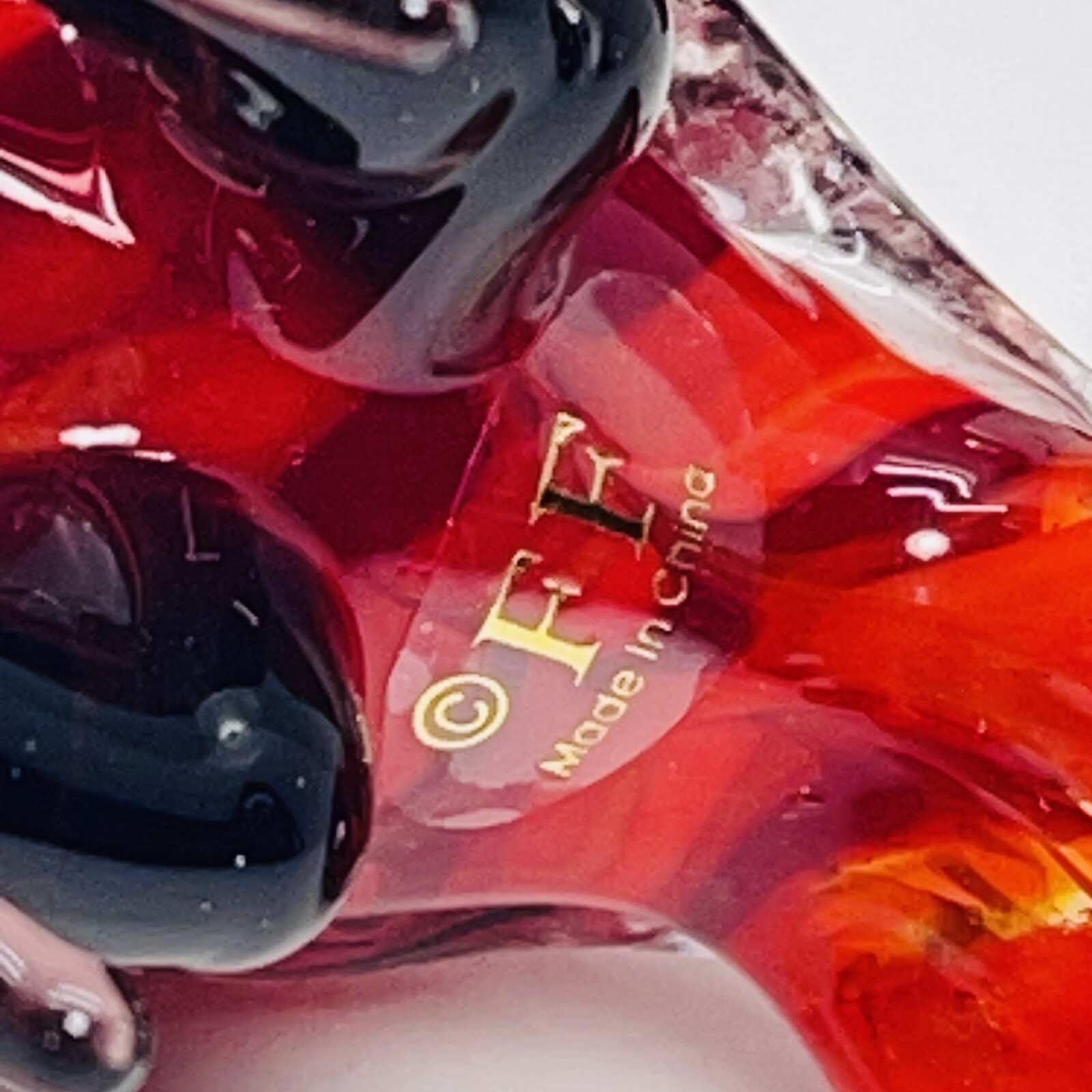 Fitz and Floyd CARDINAL Glass Menagerie Decor Figurine #43/181 Boxed ...