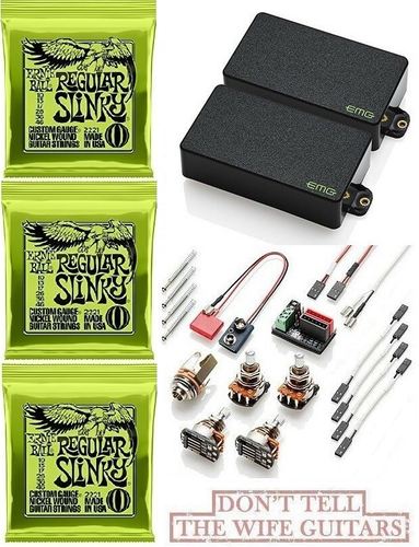 EMG KHBB Set Kirk Hammett Bone Breaker Black Short Pots ( 3 ERNIE BALL ...