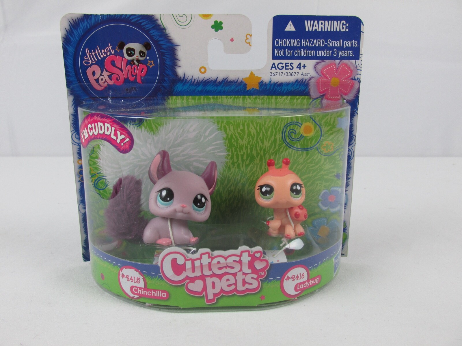 Littlest Pet Shop 2011 Fluffy Tail Chinchilla & Ladybug #2415 #2416 LPS ...