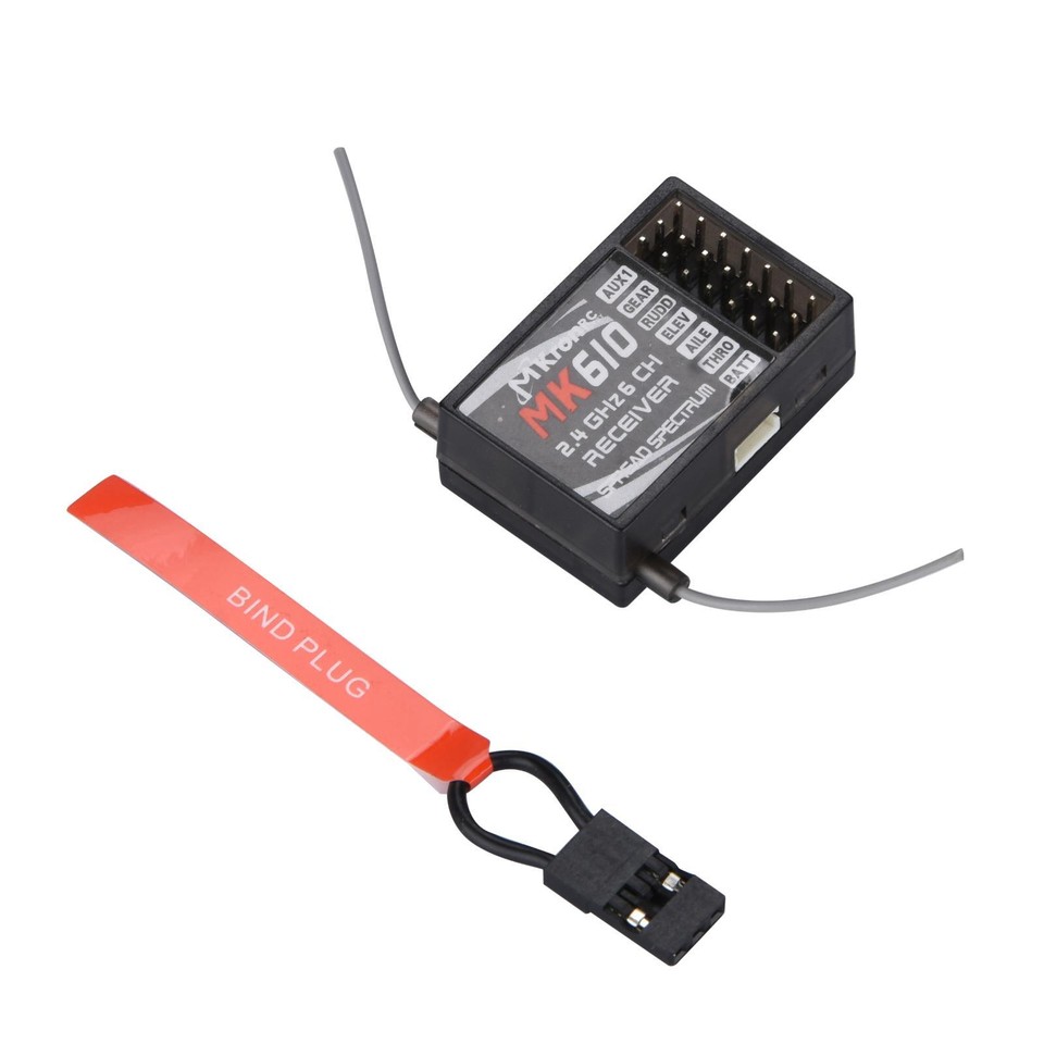 2.4Ghz 6-Channel MK610 Receiver For Spektrum Dx5e Dx6i Dx7 AR6100 ...