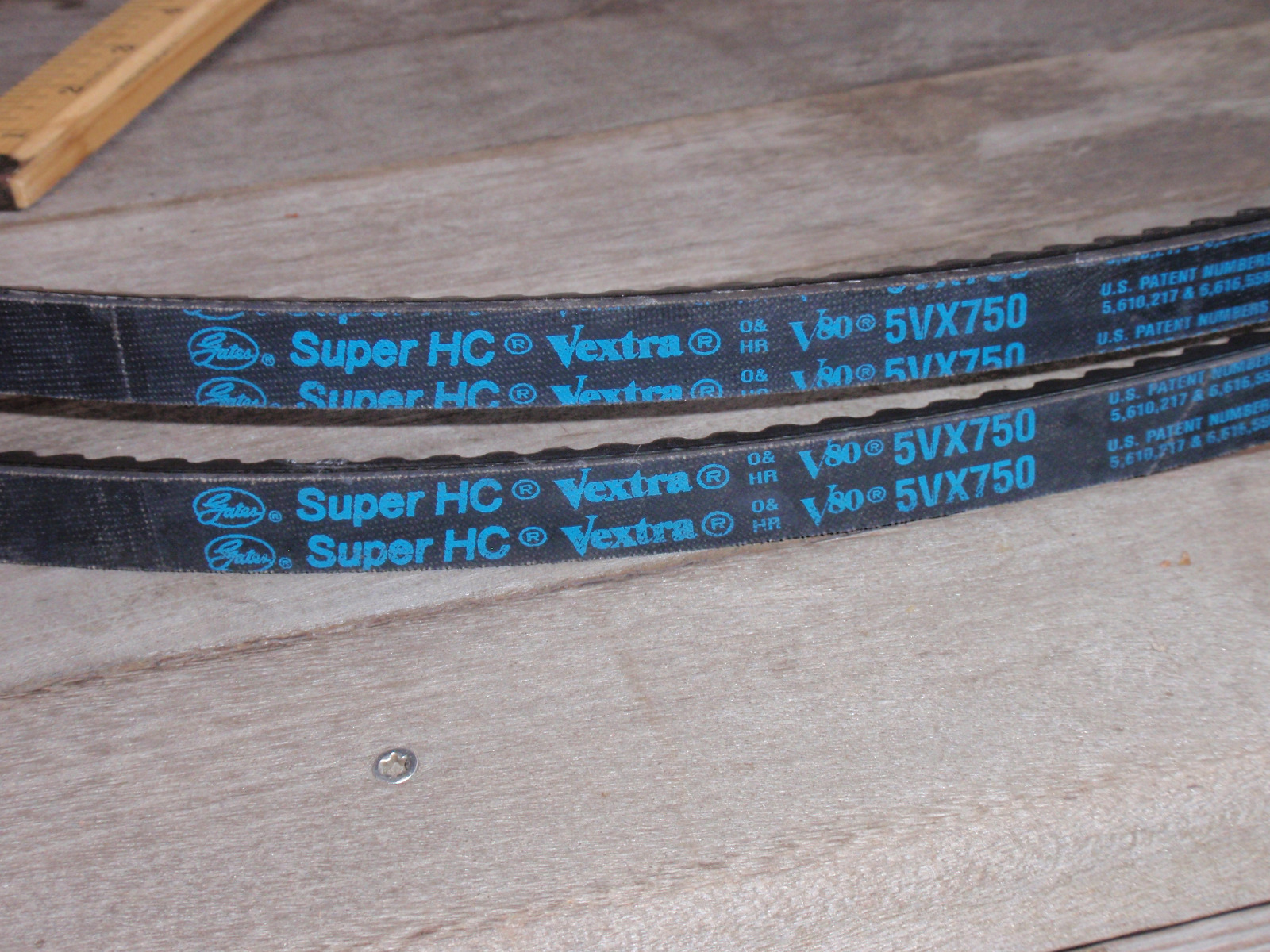 2 RUBBER BELTS NEW SUPER HC VEXTRA V80 5VX750 | eBay