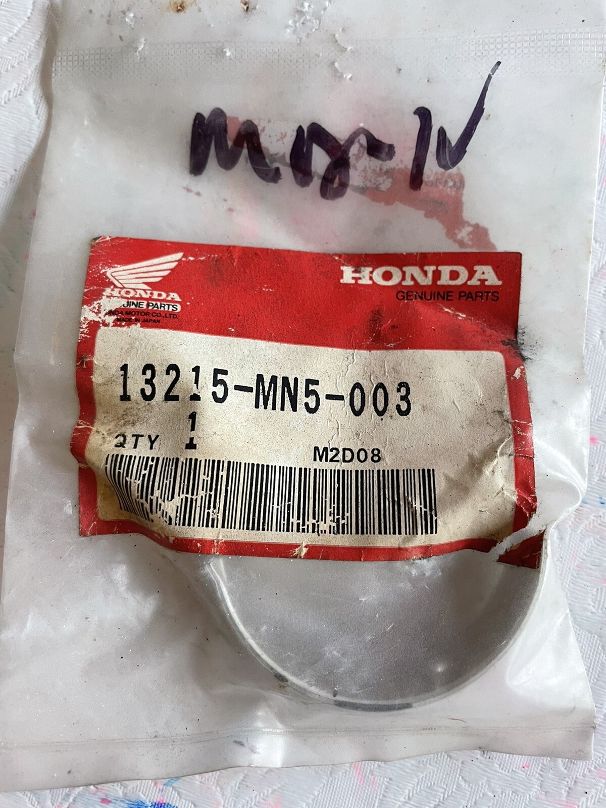 Honda NOS Genuine Part No. 13215-MN5-003 Connecting Rod Bearing GL 1500 ...