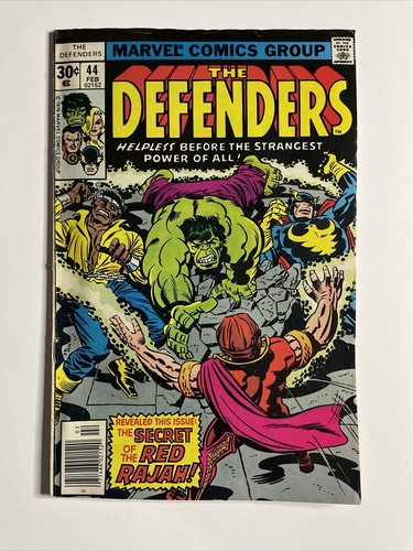 The Defenders #44 (1977) 7.0 FN Marvel Bronze Age Red Rajah Hellcat App ...