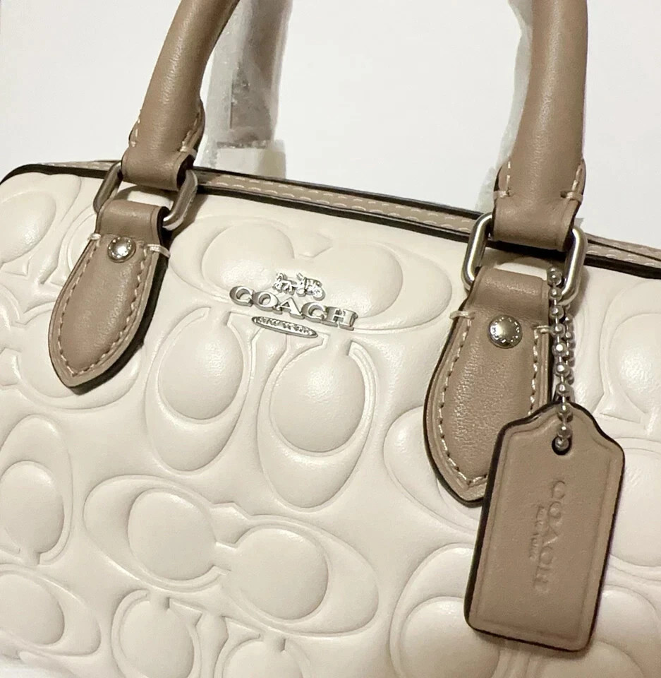 NWT Coach Mini Rowan Crossbody Bag In Blocked Signature Leather CY744 ...