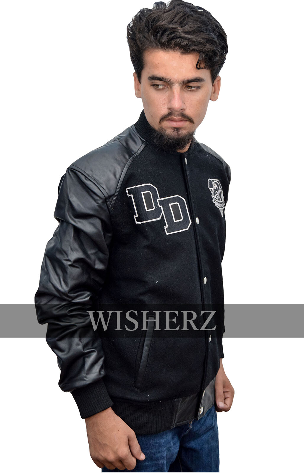 Diamond Dogs Varsity Jacket, Metal Gear Solid Big Boss Black Leather ...