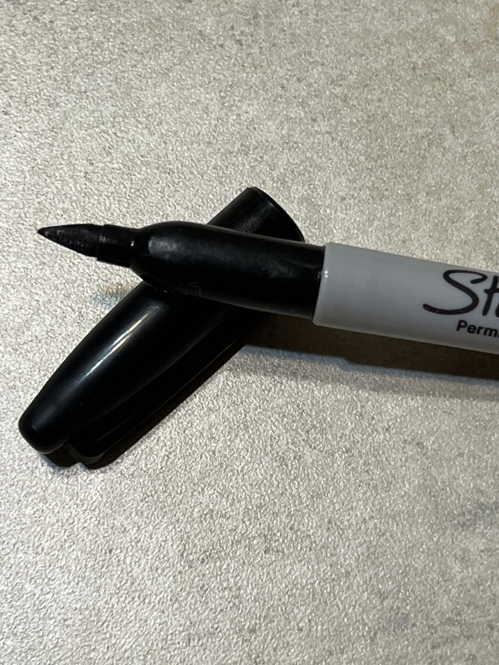 EDC Black Self Defense Pen Tactical Sharpie pens with G10 Marlin spike ...