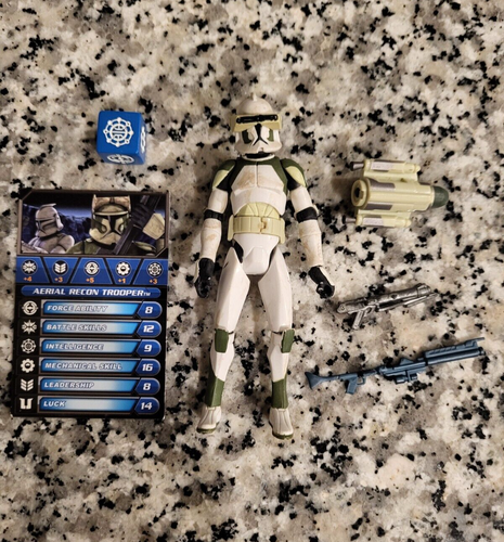 Aerial Recon Trooper Anti-Hailfire Pack STAR WARS Clone Wars LOOSE Near ...