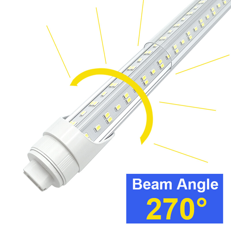 8Ft HO Led Tube Light Bulbs 144W 6500K 2 Pin 8 Ft Led Shop Lights No RF ...