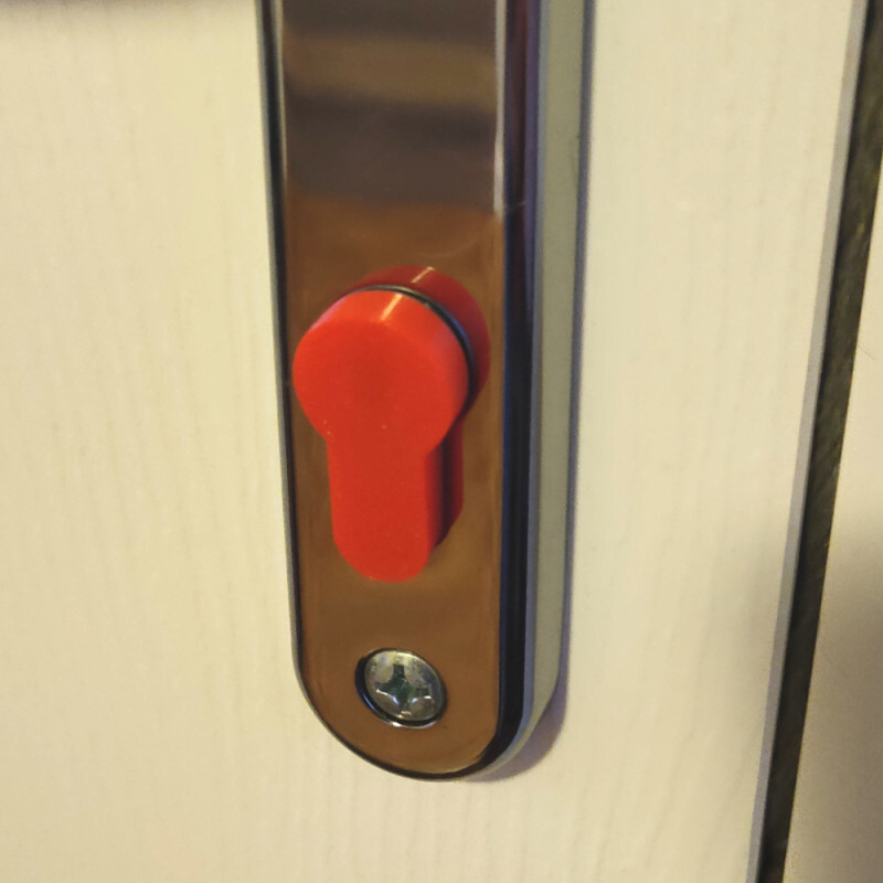 2 x Euro Cylinder Lock Key Hole Cover/Draught Excluder Caps Various ...