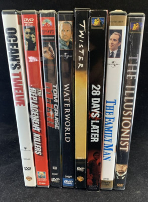 Lot Of 8 DVDs MI3, Replacement Killers, Oceans Twelve, Family Man ...