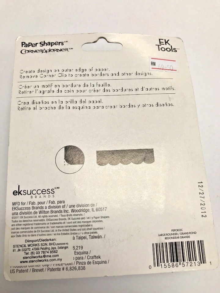 EK Tools Paper Shapers Corneradorner Paper corner rounder punch | eBay