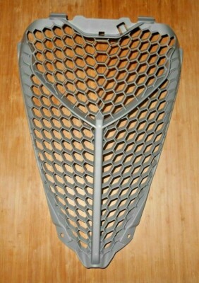 YAMAHA RAPTOR 700 GREY PLASTIC FRONT RADIATOR GUARD, VENTED COVER 13-22 ...