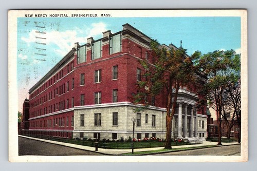 Springfield, MA-Massachusetts, Mercy Hospital Antique c1949, Vintage ...
