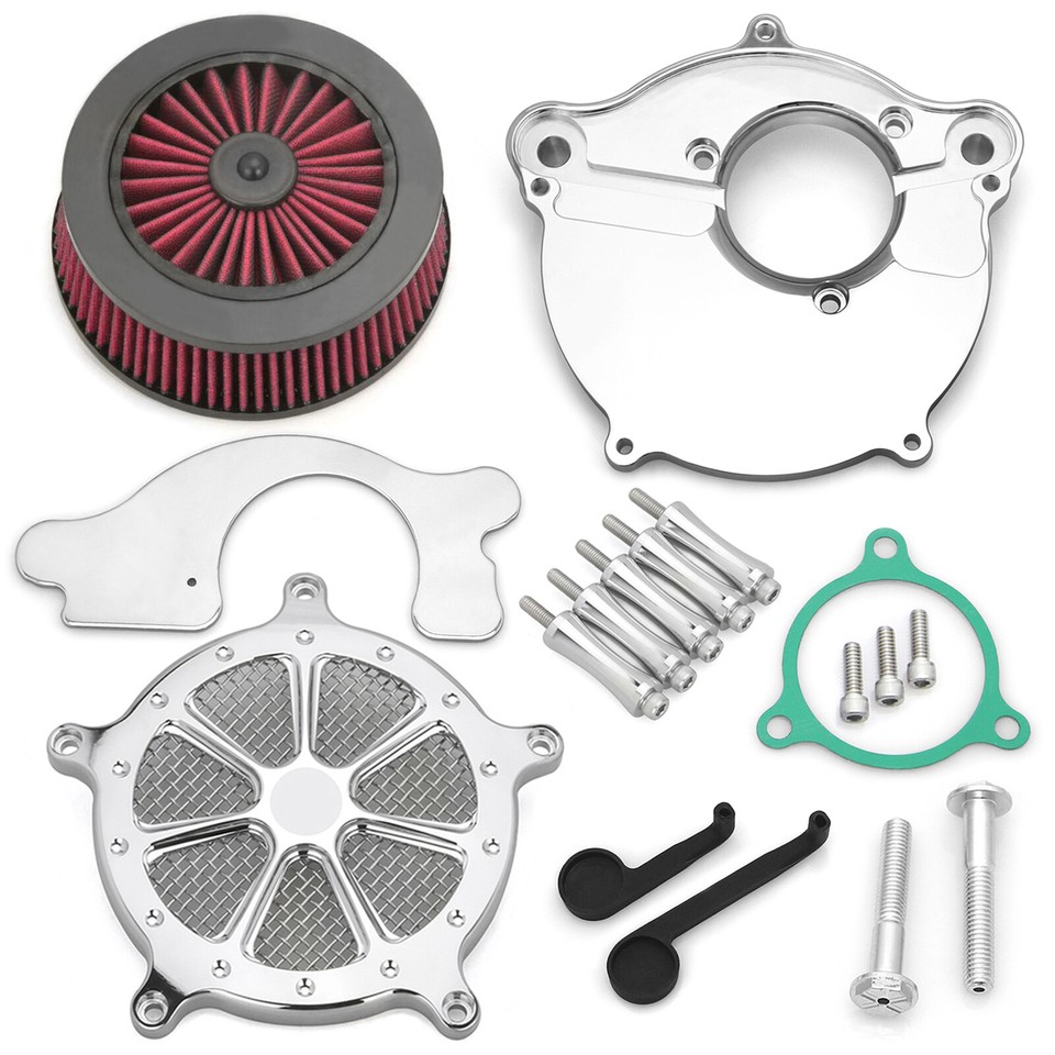 Air Cleaner Red Intake Filter For Harley 17-23 M8 Softail Fat Boy ...