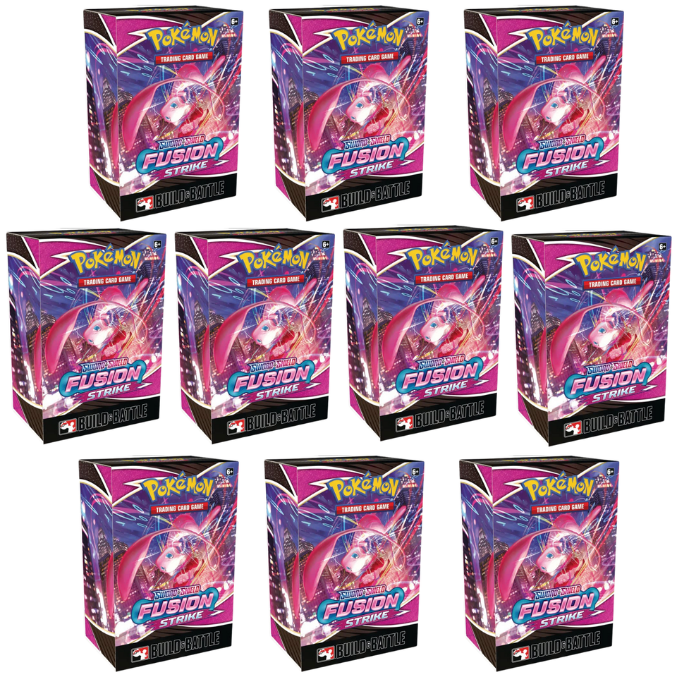 Pokemon Fusion Strike Build & Battle Box Display (10 Boxes) New Sealed ...