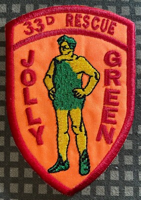 USAF 33D Rescue Jolly Green Patch Hook & Iron-On Repro New A895 | eBay