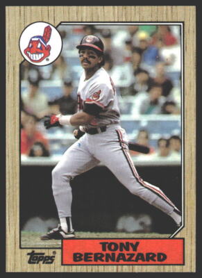 Tony Bernazard #758 1987 Topps Cleveland Indians | eBay