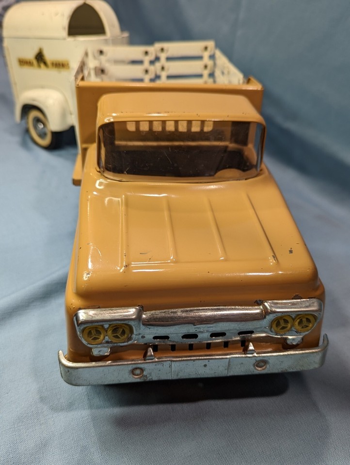 Vintage Tonka Farms 1958 Original Survivor Stake Bed Truck with Horse ...