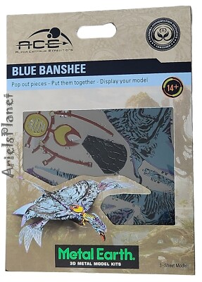 Disney Parks Pandora World Avatar Blue Banshee Colored Metal Earth ...