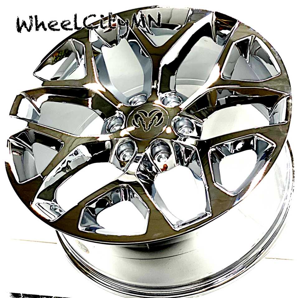 22" chrome Snowflake 5668 OE replica wheels fits 2019 2020 2025 RAM 6x5 ...