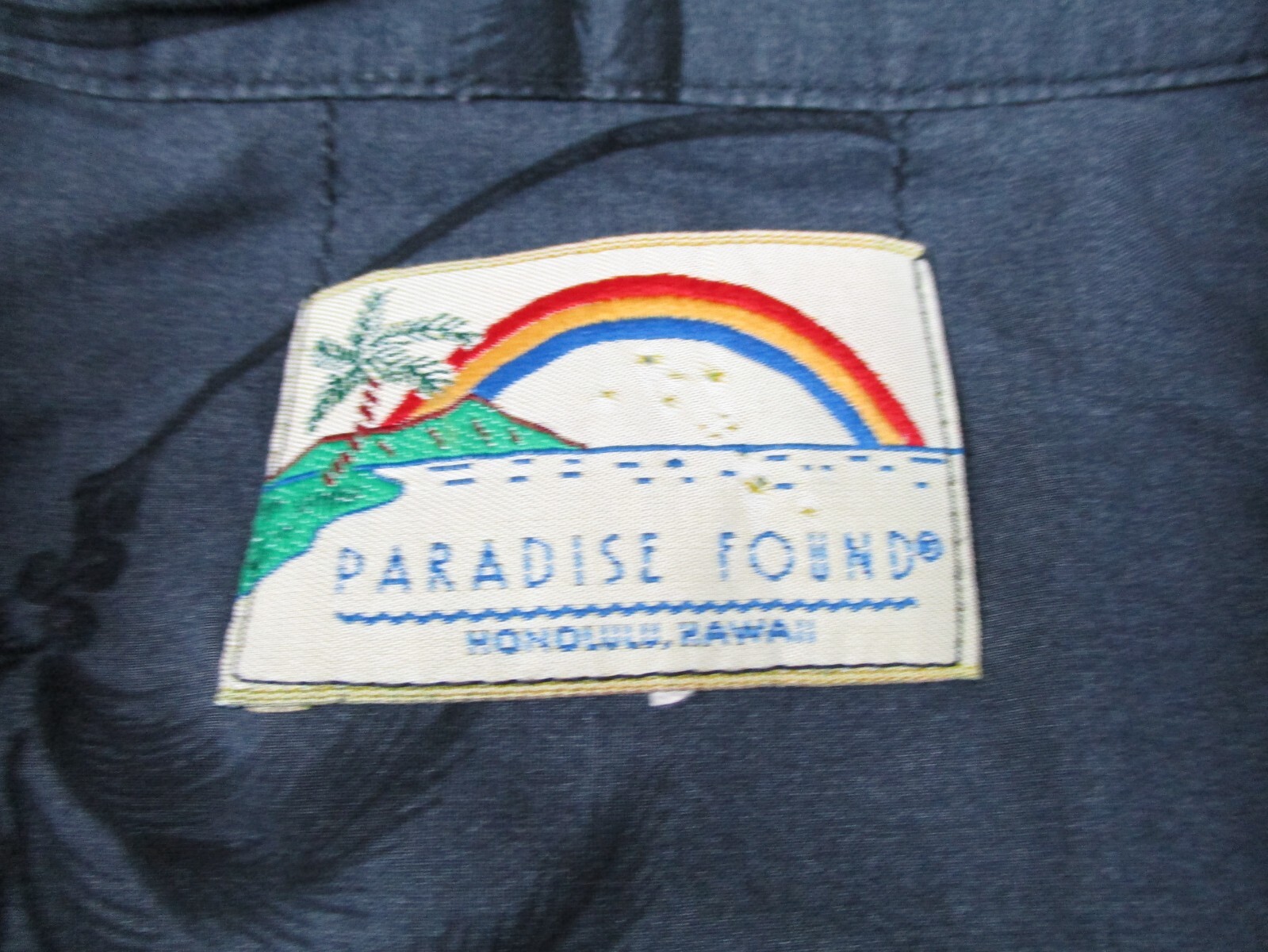 Paradise Found Shirt Adult Extra Large Gray Floral Button Up Hawaiian ...