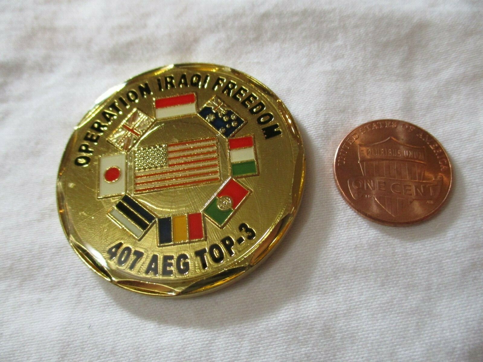 407th Air Expeditionary Group Tallil Air Base Iraq TOP 3 Challenge Coin ...