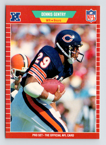 1989 Pro Set Card, #40 Dennis Gentry, Chicago Bears | eBay