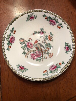 Whieldon Ware Pheasant Pattern Winkle & Co Porcelain Plate Saucer 6.25 ...