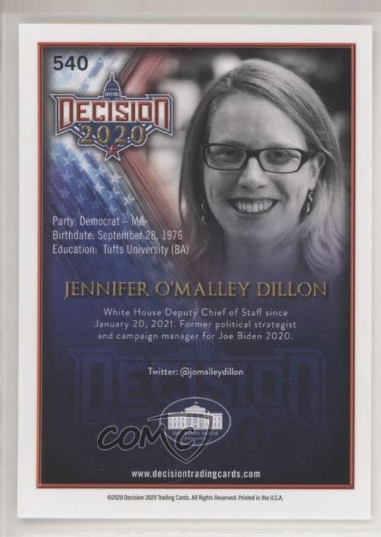 2020 Decision 2020 Preview 3/10 Jennifer O'Malley Dillon #540 9cf | eBay