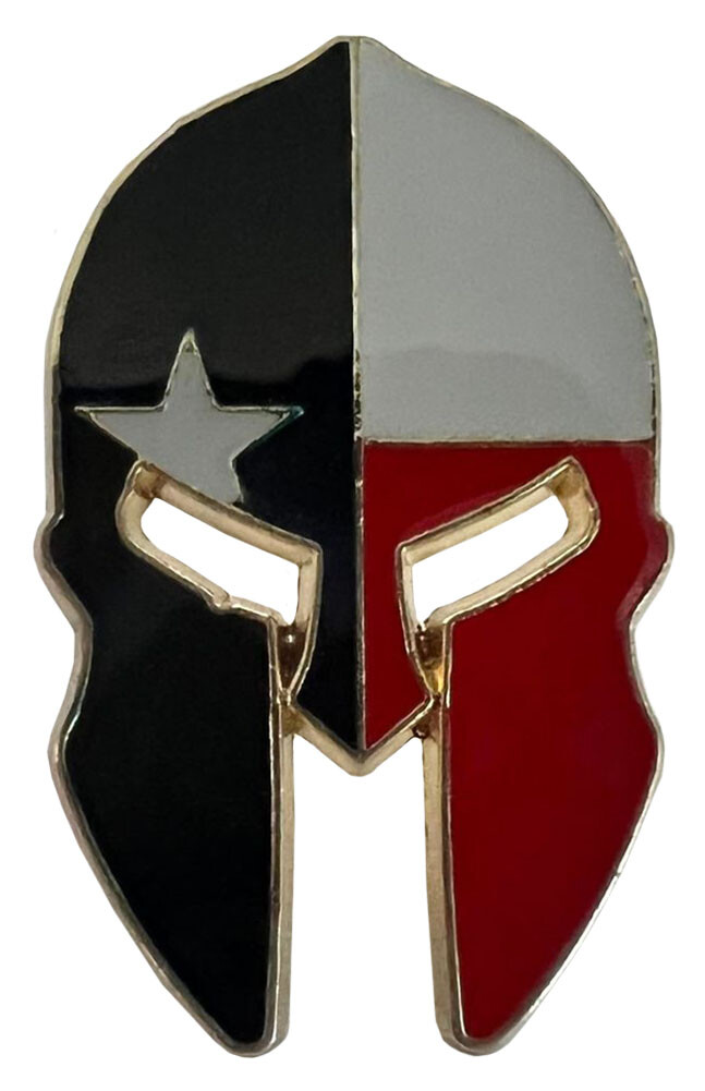Pack of 6 Texas Spartan Helmet Motorcycle Hat Cap lapel Pin | eBay