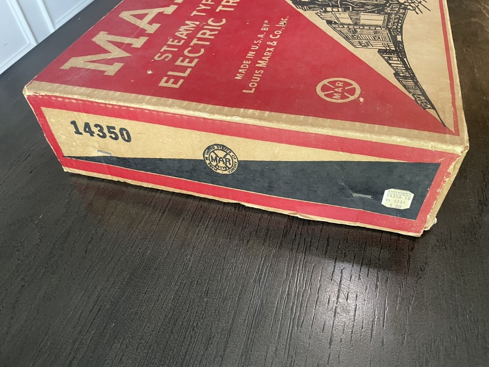 Vintage Marx Steam Type Electric Train 14350 Baking Powder Engine For ...
