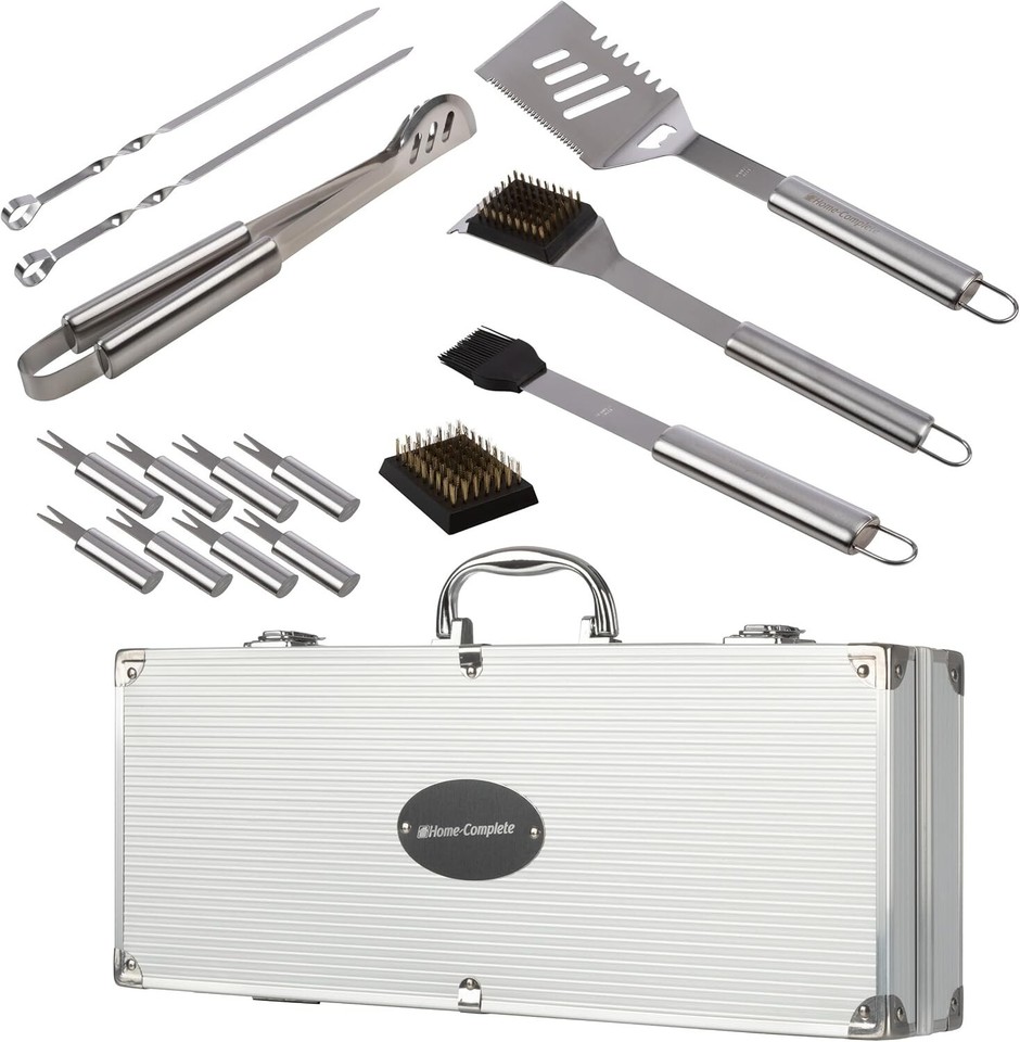BBQ Grill Accessories Tool Kit 16PC Barbecue Kitchen Utensils Set ...