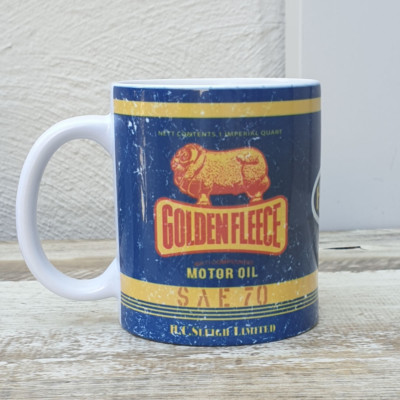 GOLDEN FLEECE TEA COFFEE MUG CUP WORKSHOP GARAGE OFFICE MAKES FOR A ...