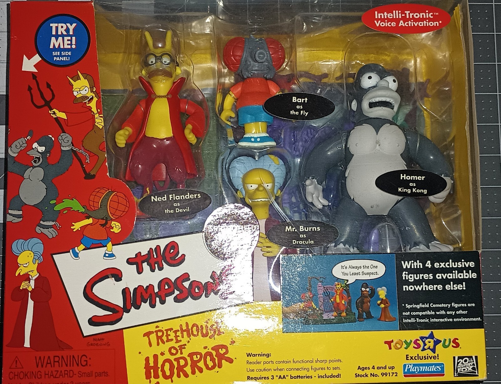 Playmates Simpsons Treehouse of Horror Springfield Cemetery Figure Set ...