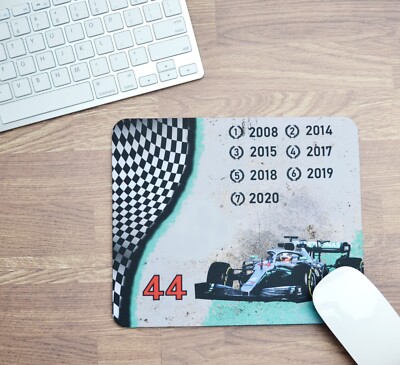 Lewis Hamilton Mouse Pad, F1 Mouse Mat, 7 Times World Champion, F1 ...