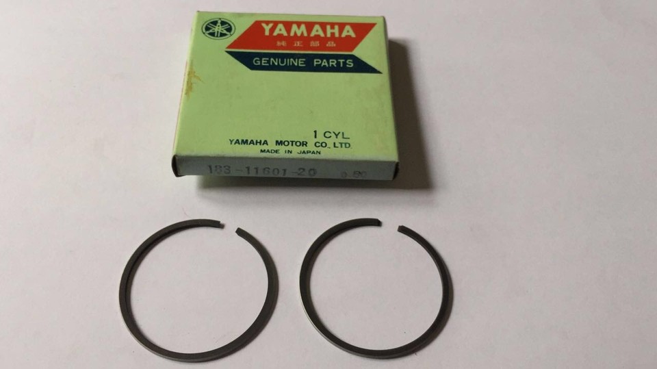 YAMAHA YAS1 AS1 AS1E 1968 1969 1970 1971 183 Piston rings Set O/S 0.50 ...