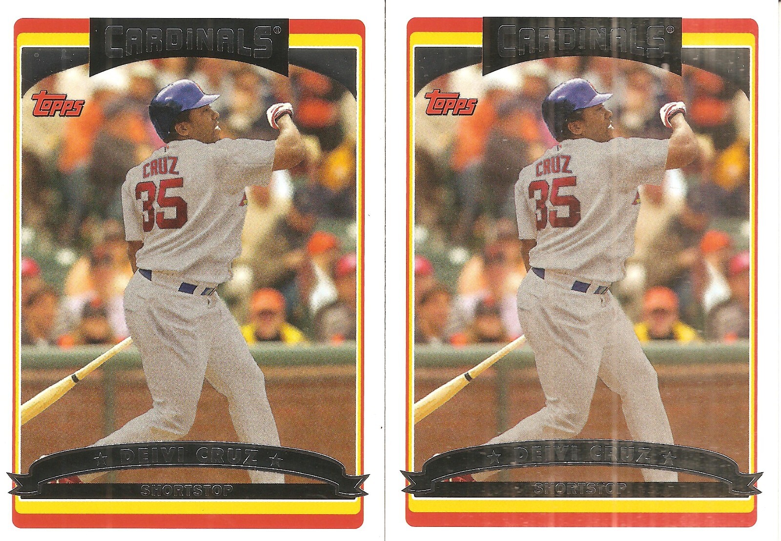 2 CARD BASEBALL CARD LOT OF DEIVI CRUZ 904 | eBay